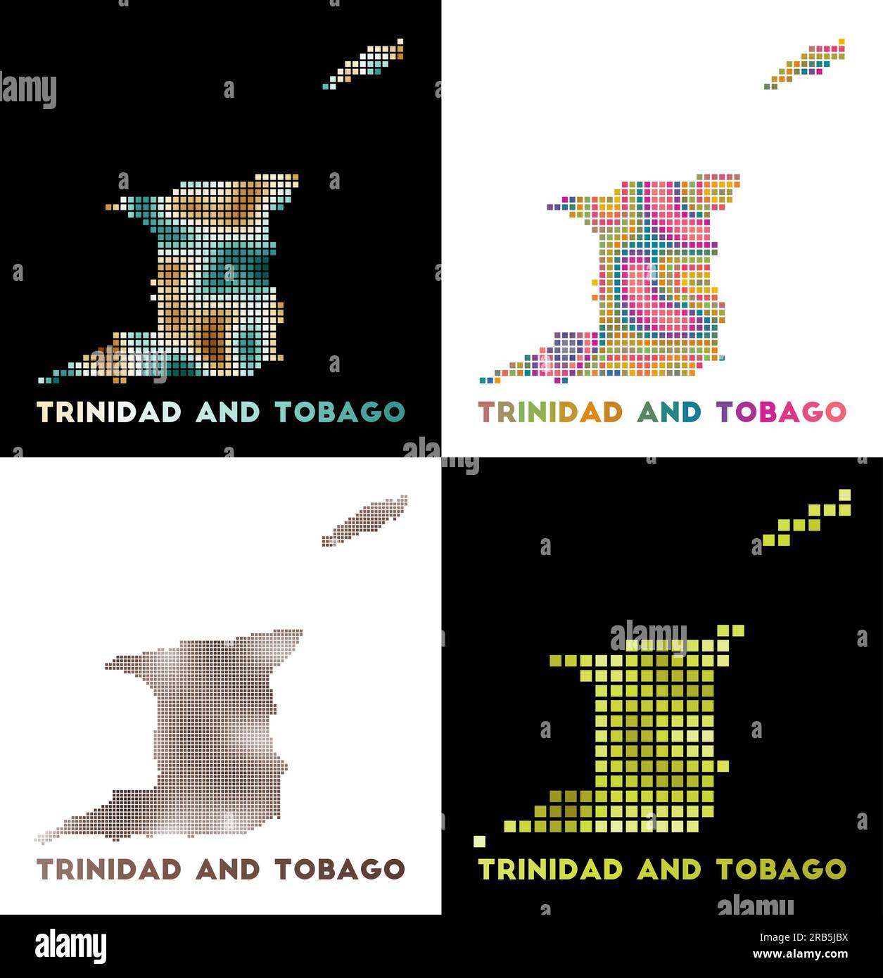 Trinidad and Tobago map. Collection of map of Trinidad and Tobago in ... Trinidad and Tobago map. Collection of map of Trinidad and Tobago in ...