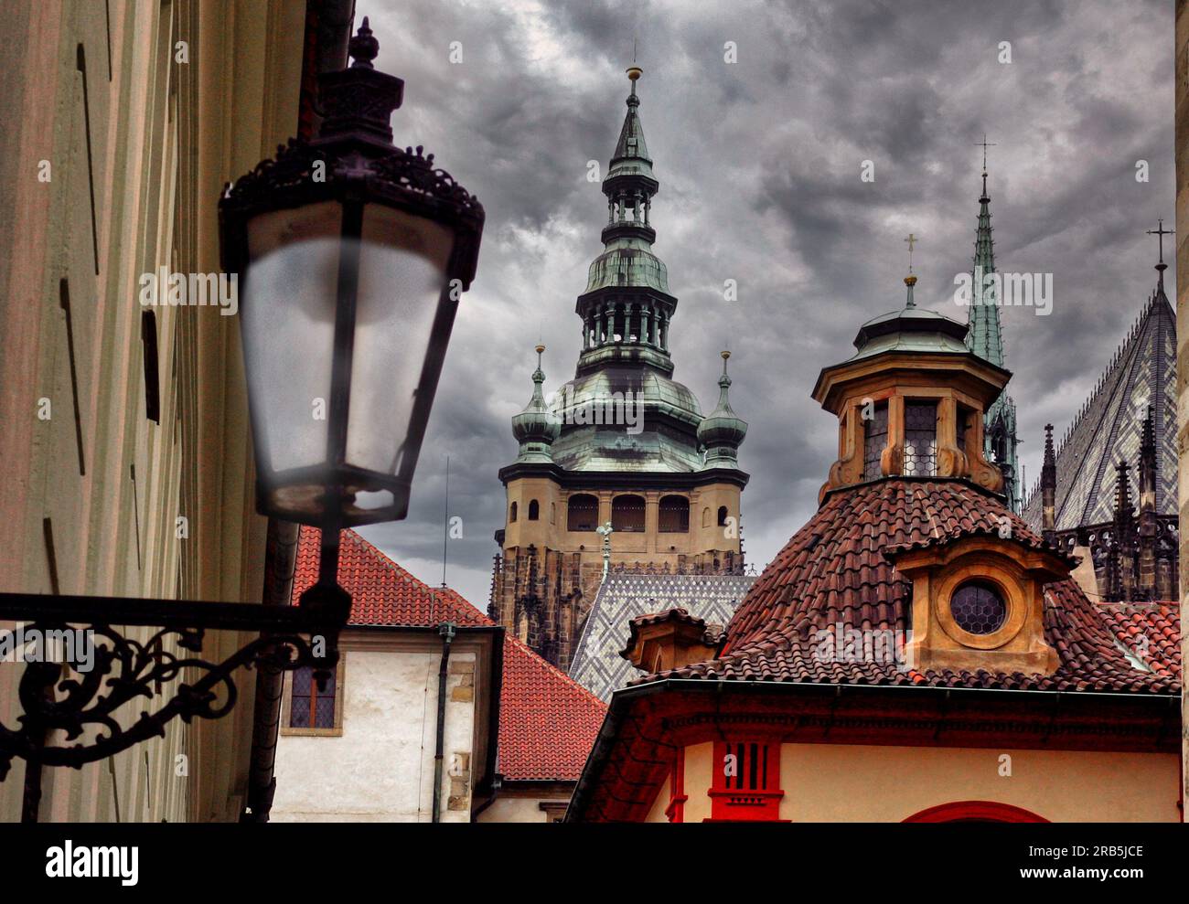The Rooftops of old Prague Stock Photo - Alamy