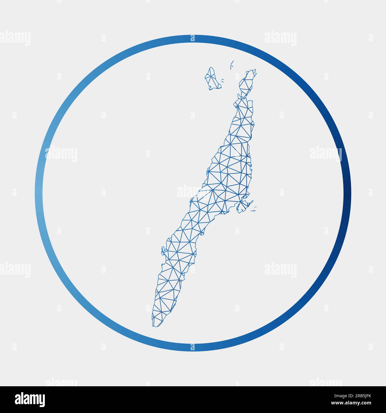 Cebu icon. Network map of the island. Round Cebu sign with gradient ...