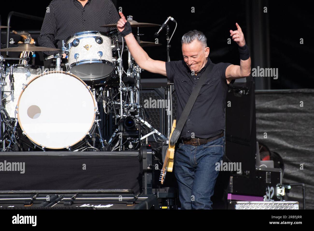 London.UK. Bruce Springsteen and E Street Band headlines BST Hyde Park ...