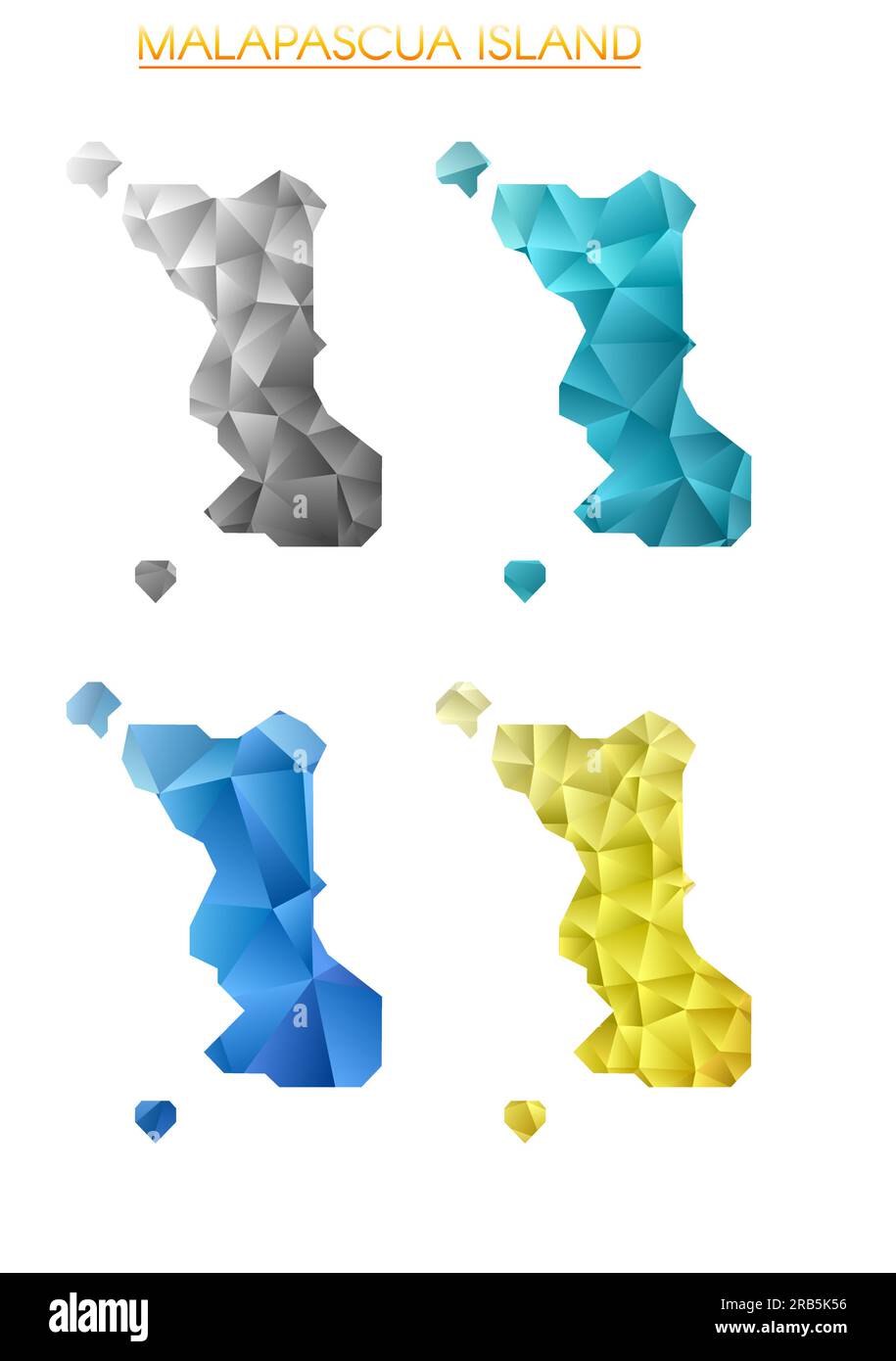 Philippines polygonal map Stock Vector Images - Alamy