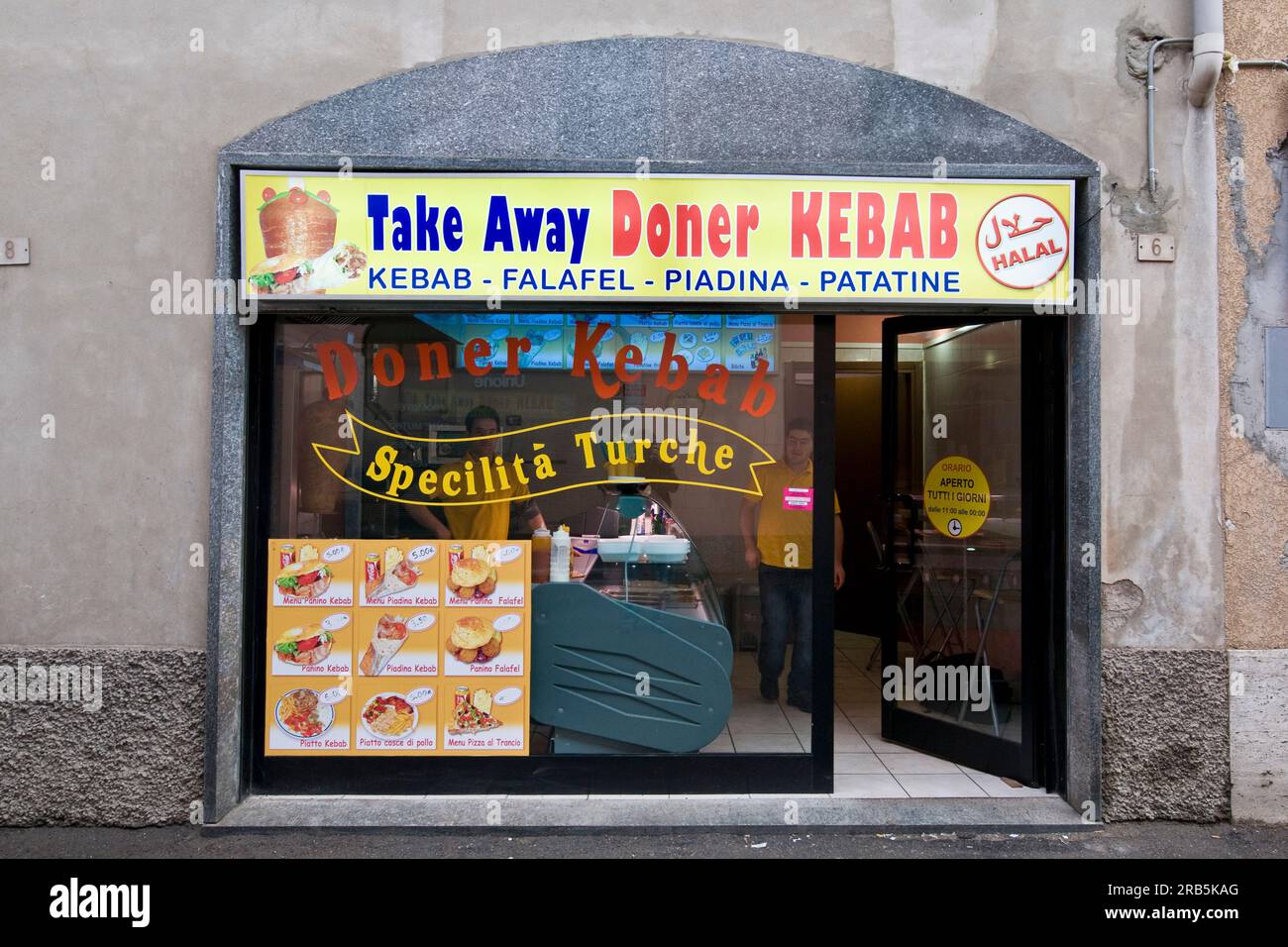 doner kebab, castano primo, lombardia, italy Stock Photo - Alamy