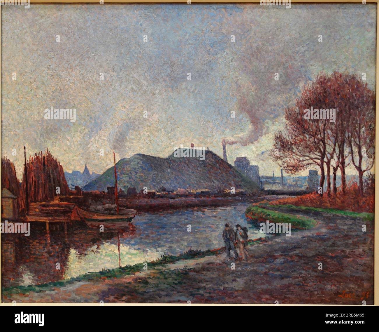 The River Sambre at Charleroi 1896 by Maximilien Luce Stock Photo - Alamy