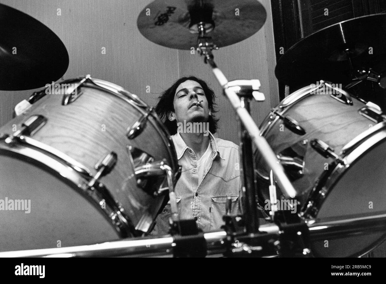 Black man playing drum Black and White Stock Photos & Images - Alamy