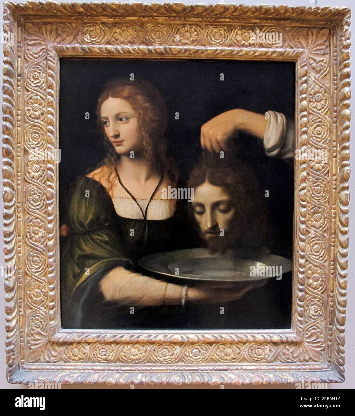 Salome with the Head of St. John the Baptist 1520 by Bernardino Luini Stock Photo - Alamy
