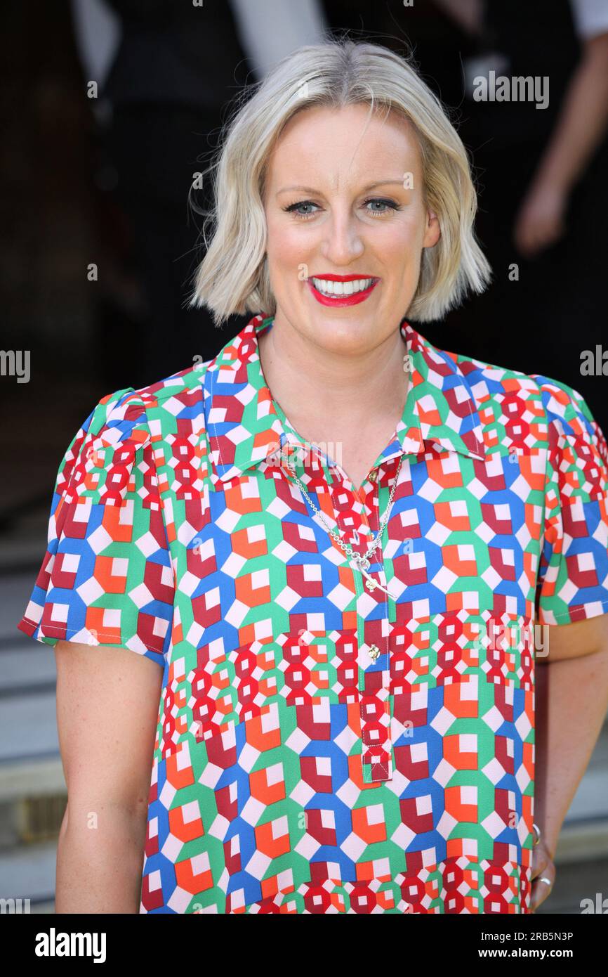 London, UK. Stephanie (Steph) McGovern at The Wizard of Oz musical ...