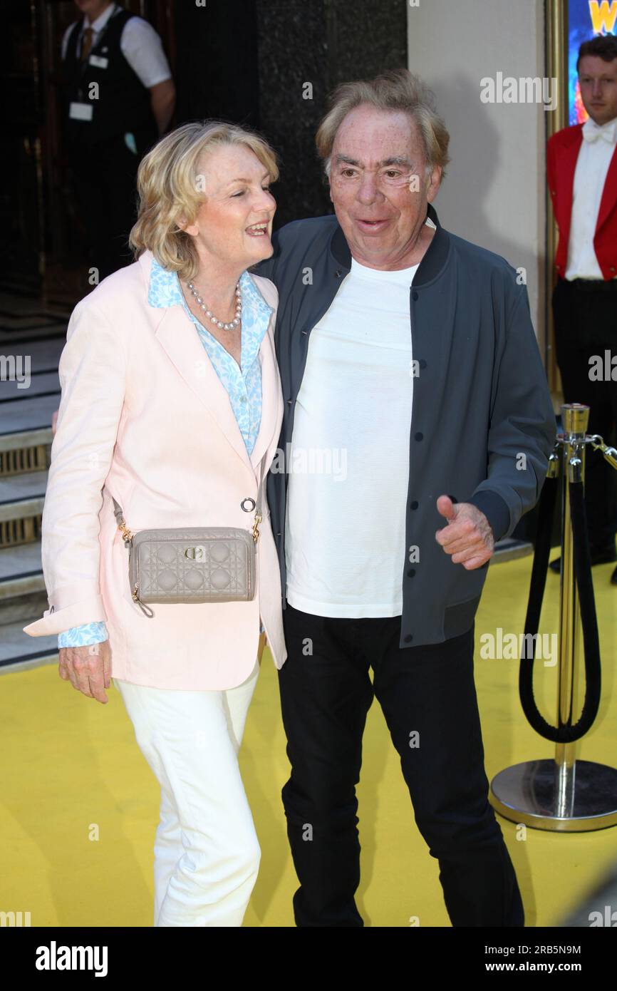London, UK. Madeleine Lloyd Webber and Andrew Lloyd Webber at The Wizard of Oz musical press ...