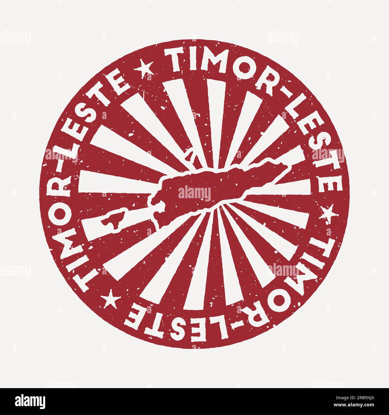 Timor-Leste stamp. Travel red rubber stamp with the map of the country ...