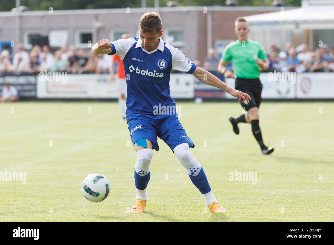 Axel, Netherlands. 07th July, 2023. Gent's Hugo Cuypers pictured in ...