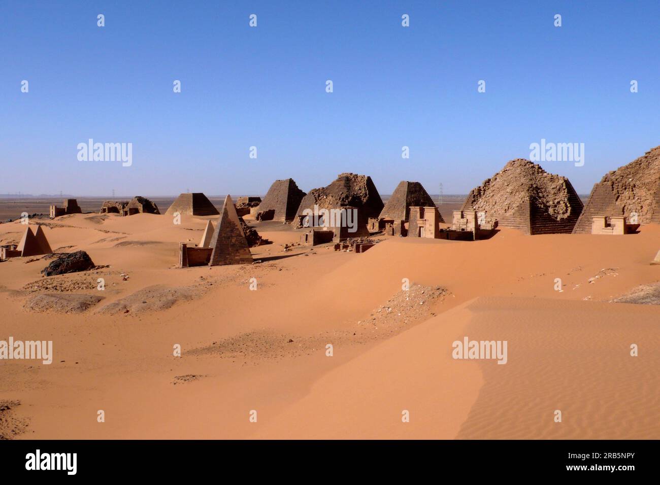 Meroe Archeological Site. Nubia. Sudan. North Africa Stock Photo - Alamy