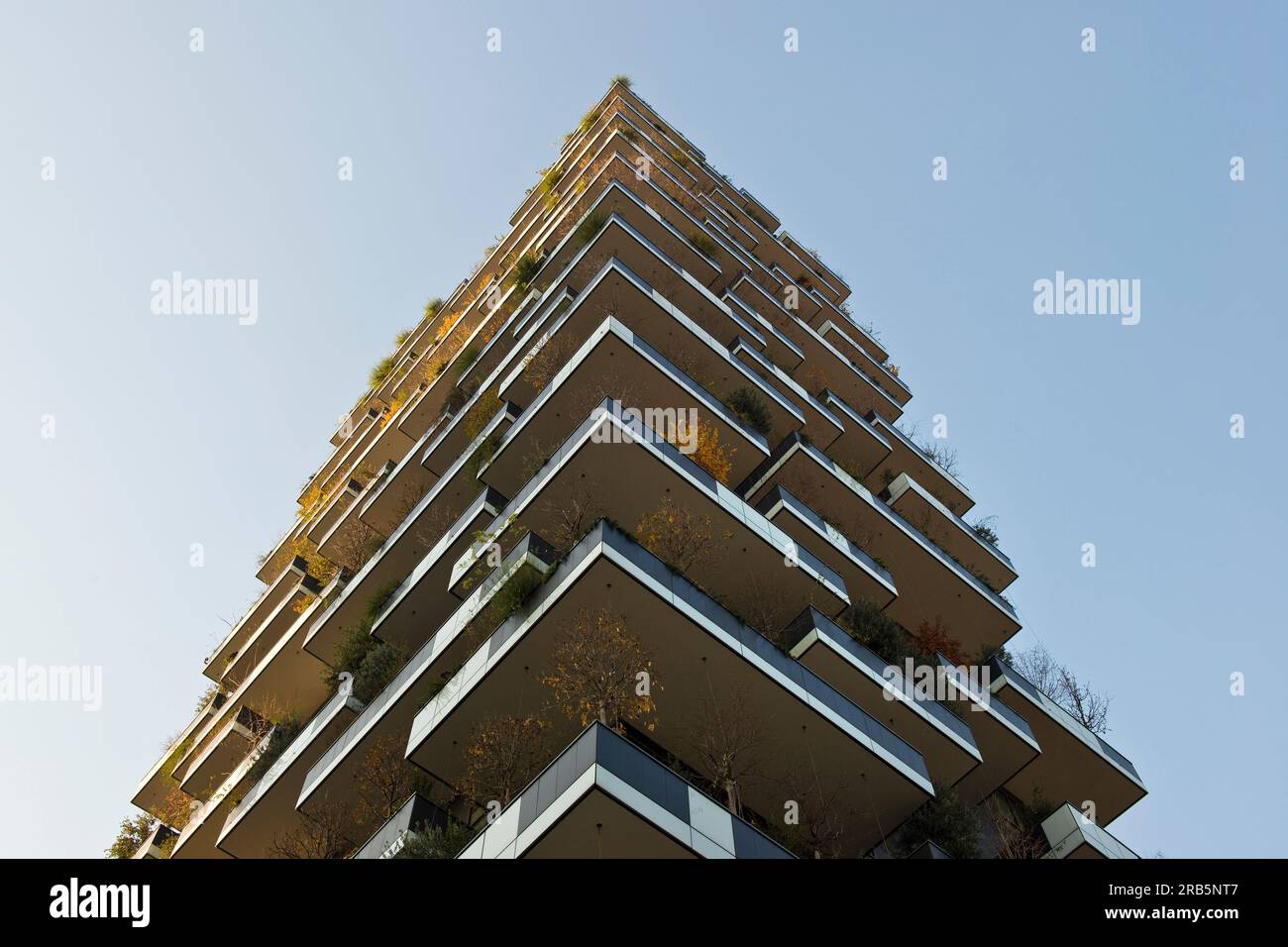 Bosco Verticale. Residential Towers of 111 Meters And 78 Meters ...