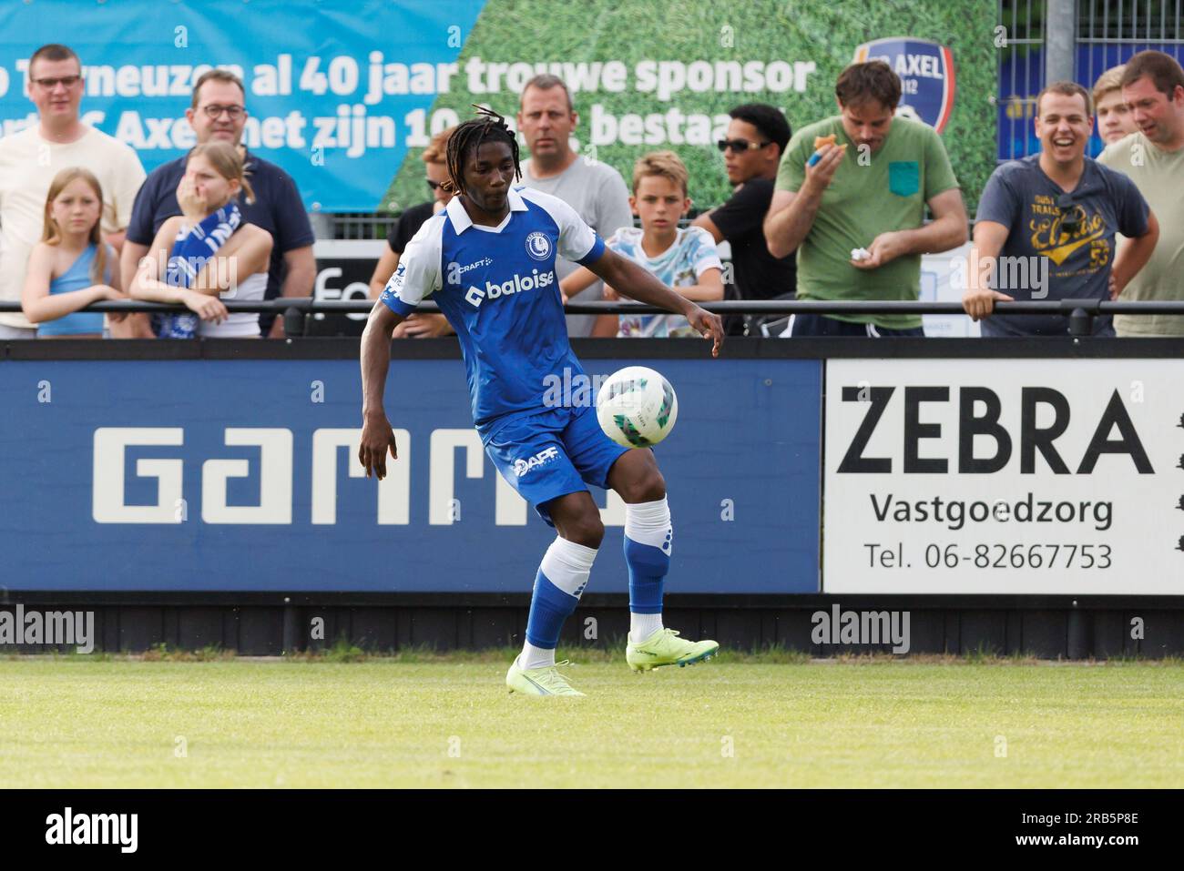 Axel, Netherlands. 07th July, 2023. Gent's Justin Munezero pictured in ...