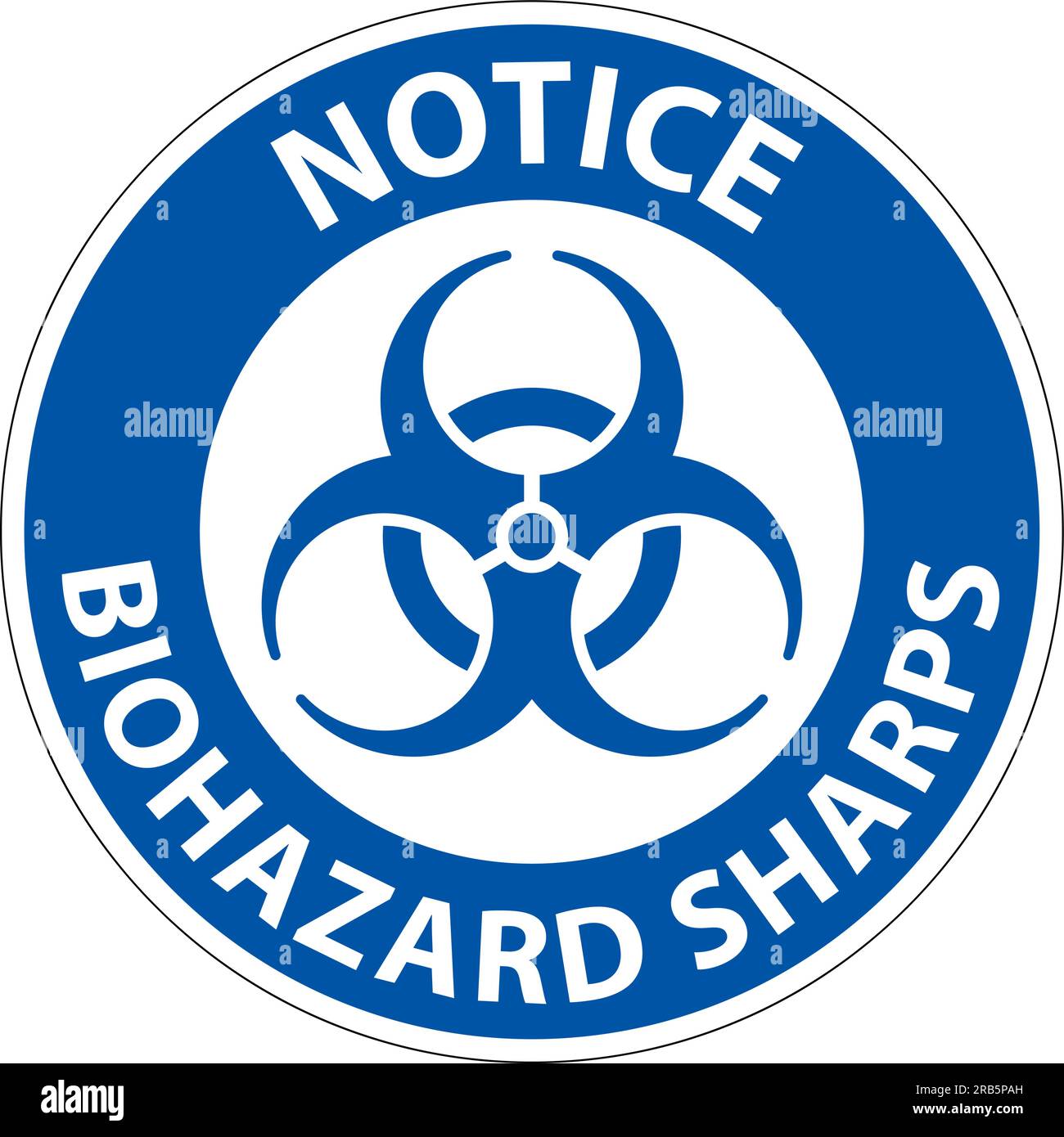 Notice Biohazard Label, Biohazard Sharps Stock Vector Image & Art - Alamy