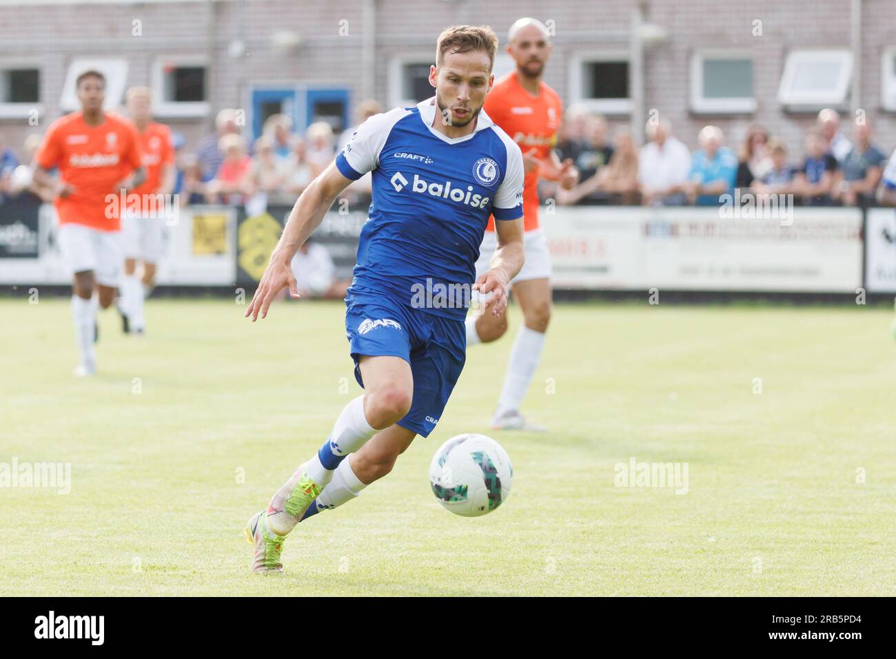 Axel, Netherlands. 07th July, 2023. Gent's Andrew Hjulsager pictured in ...