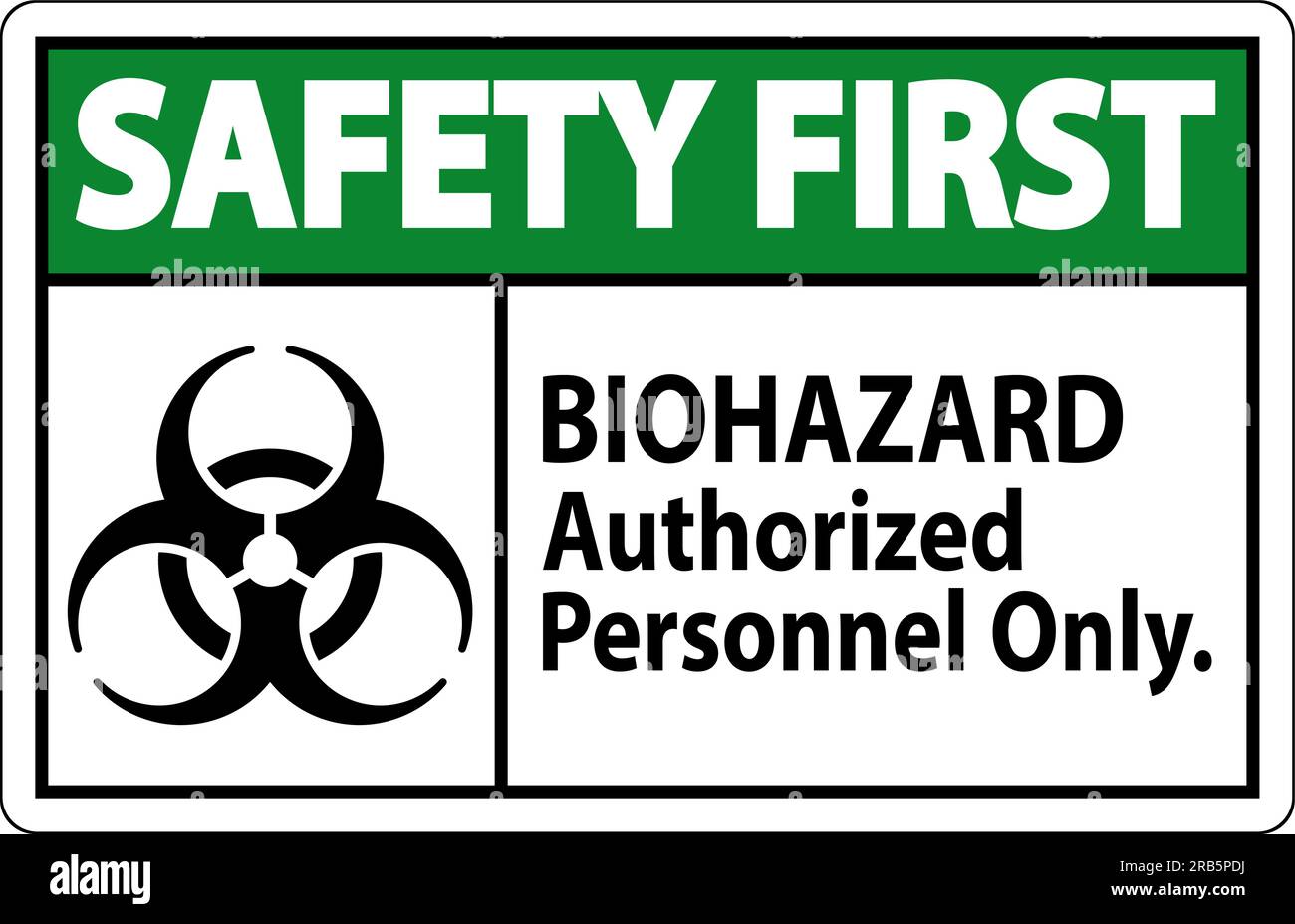 Safety first biohazard label hi-res stock photography and images - Alamy