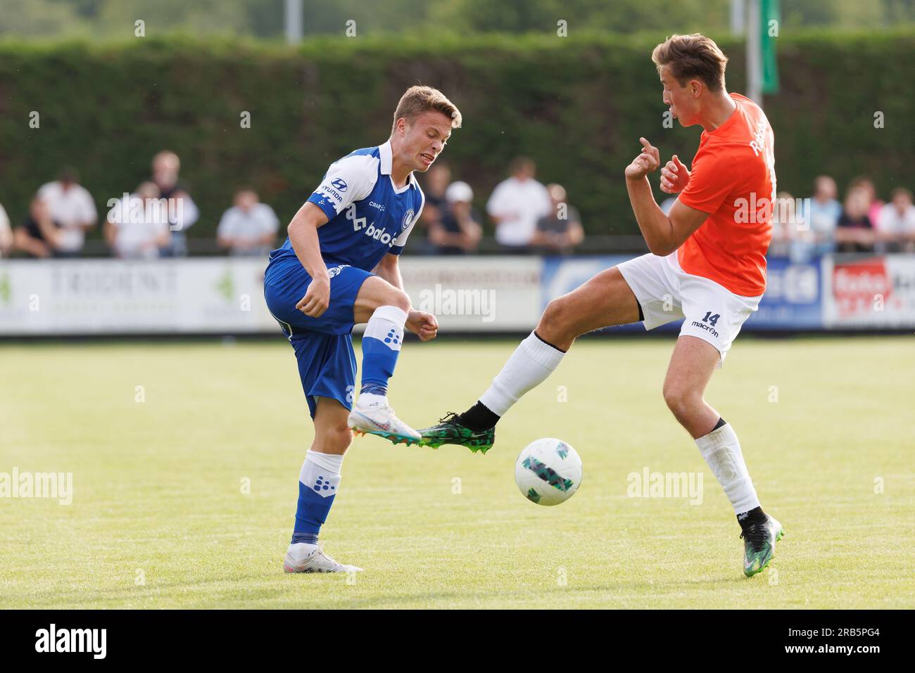 Axel, Netherlands. 07th July, 2023. Gent's Matisse Samoise and Zeeuw ...