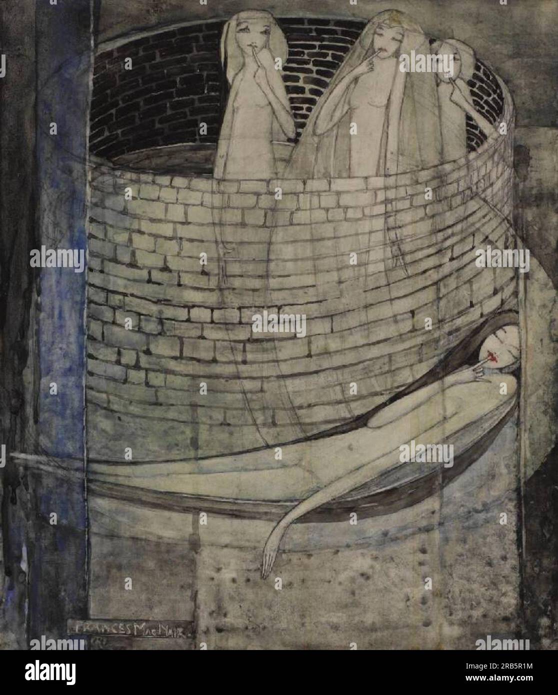 Truth Lies at the Bottom of the Well 1915 by Frances Macdonald Stock ...