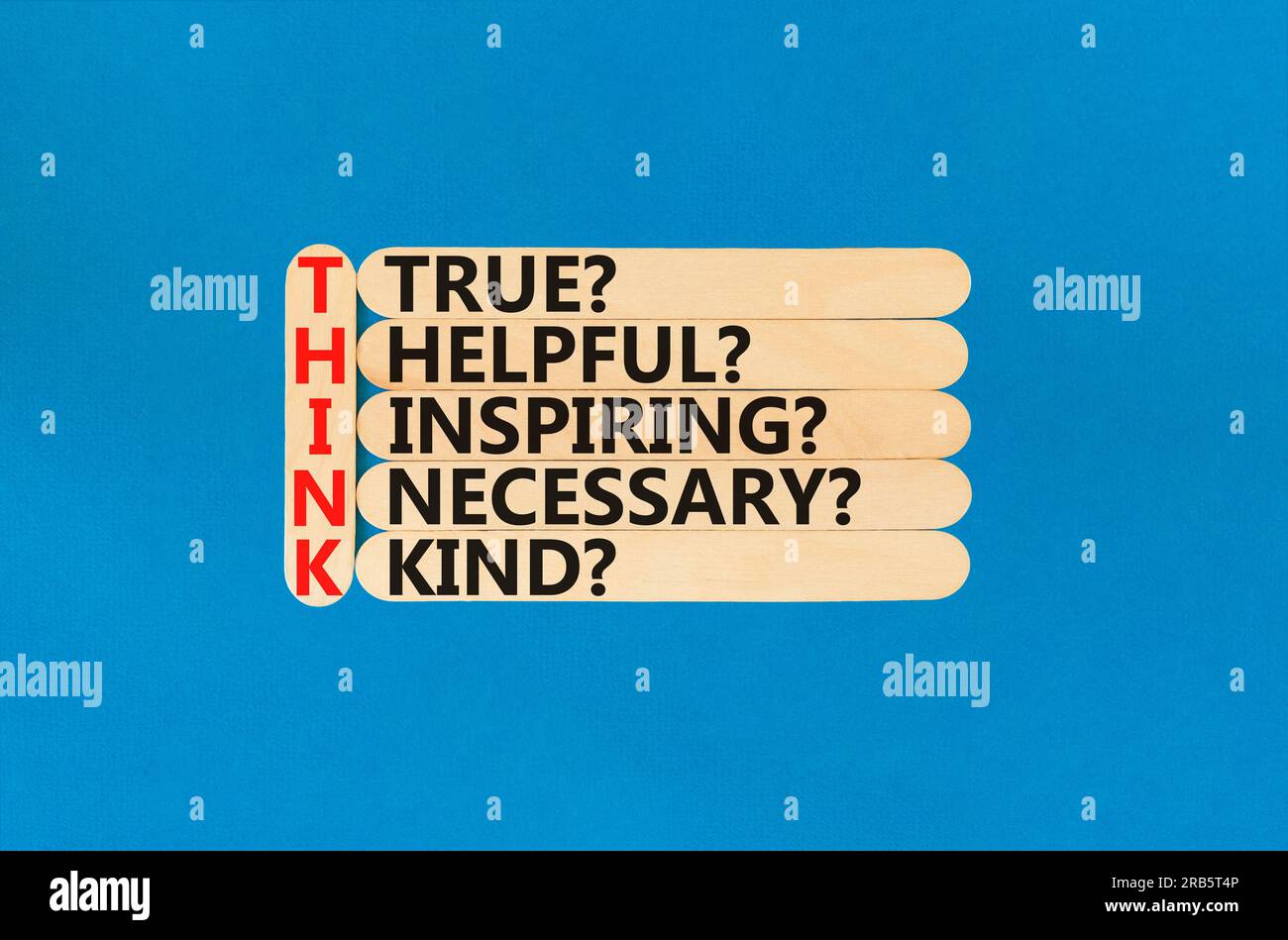 Think symbol. Concept words Think before you speak true helpful ...