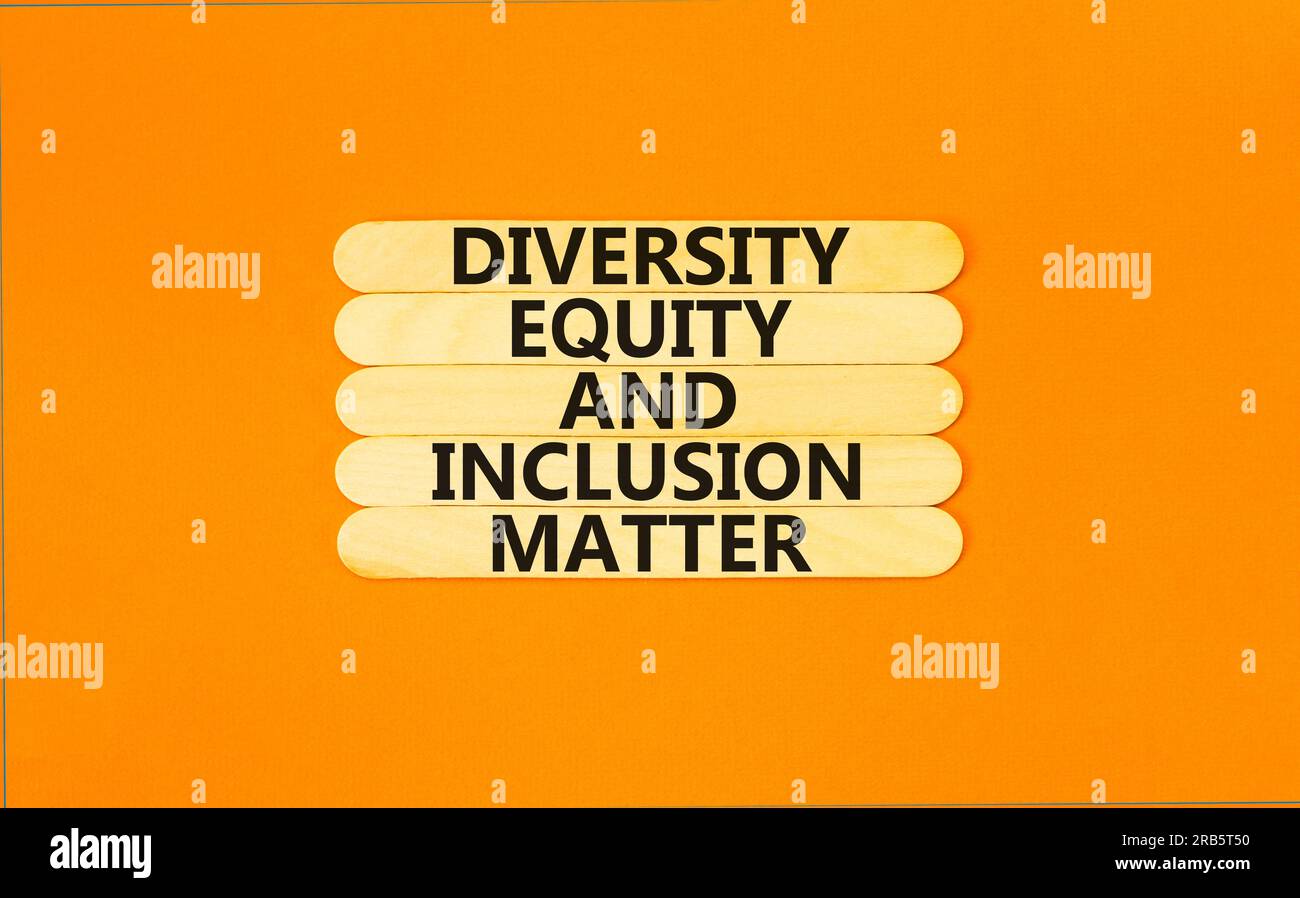 DEI Diversity equity inclusion matter symbol. Concept words DEI ...