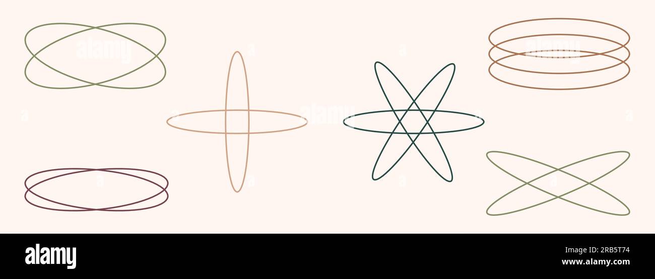 Modern minimalist aesthetic line arch frames in trendy boho style ...