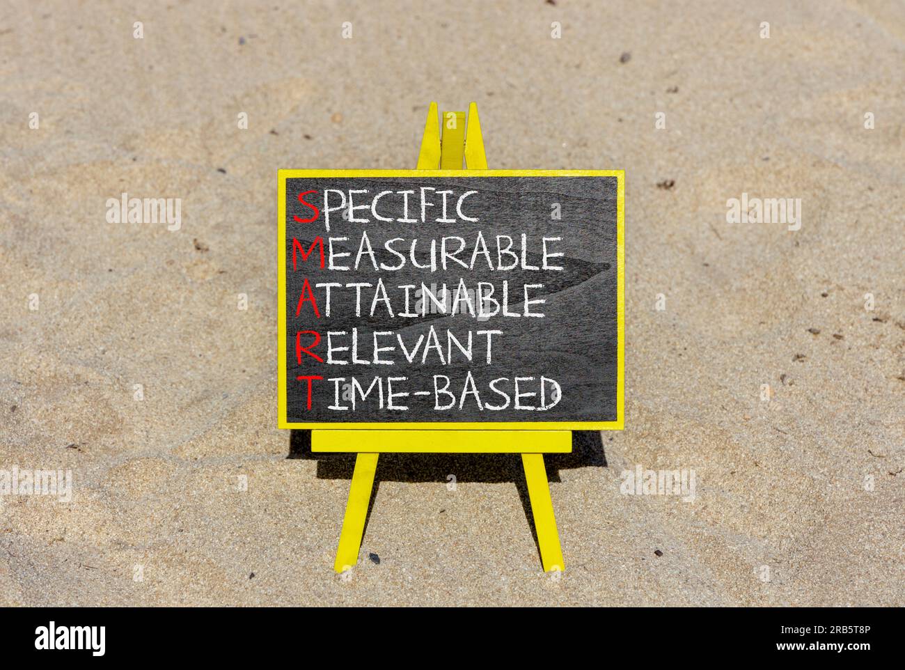 SMART symbol. Concept words SMART specific measurable attainable ...