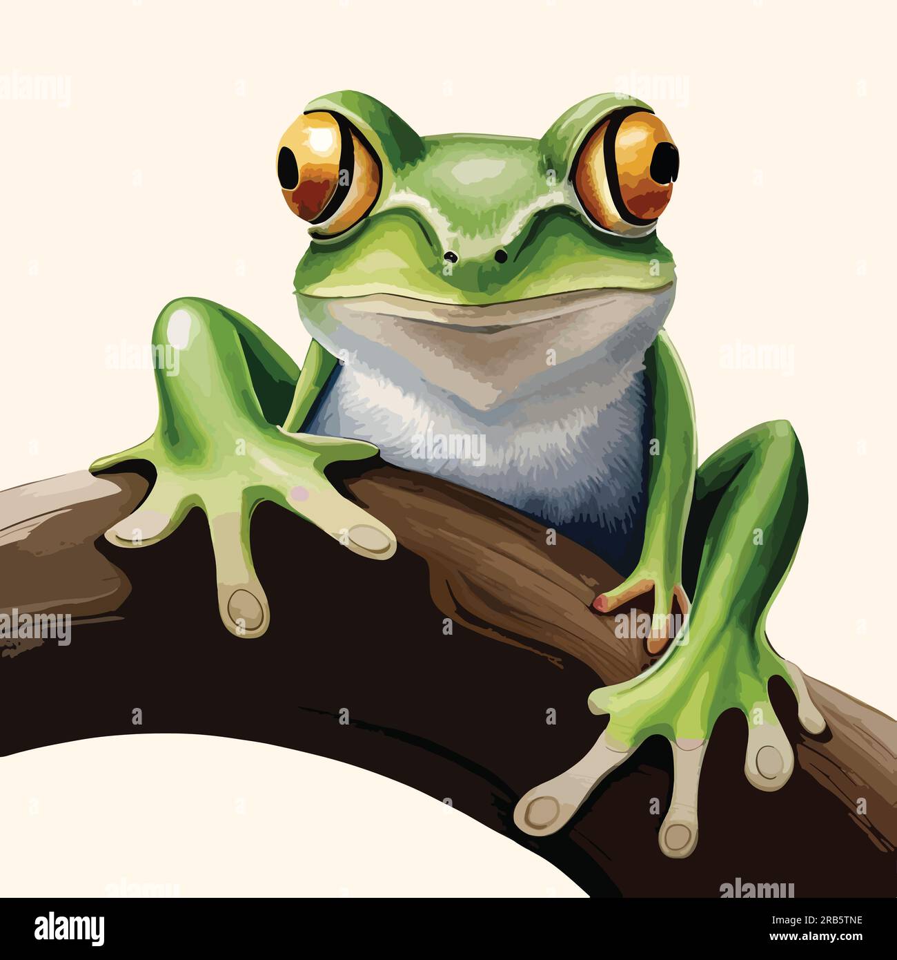 Tree Frog Jumping Drawing