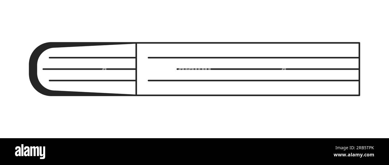 Book For Reading Flat Monochrome Isolated Vector Object Stock Vector Image And Art Alamy