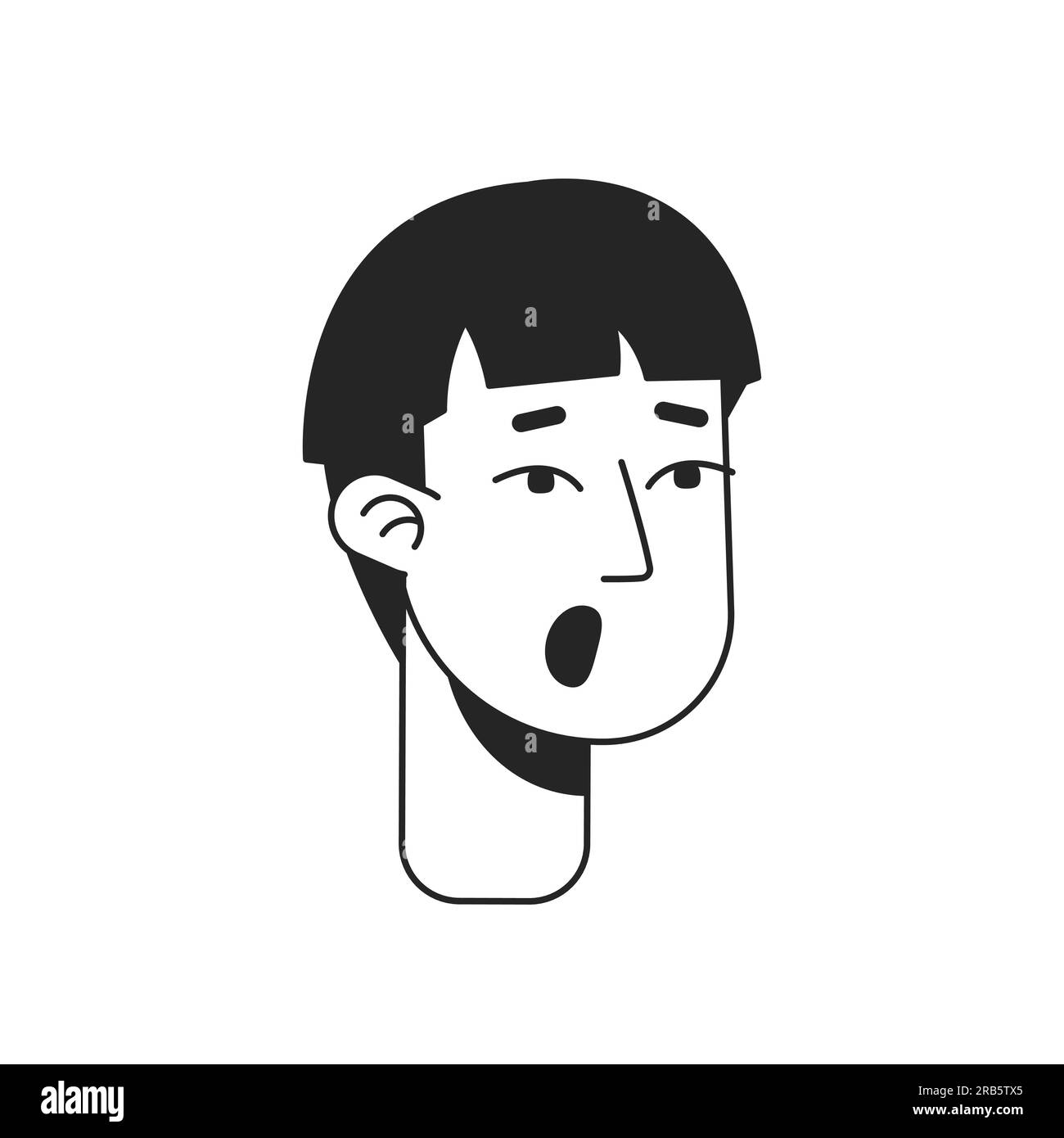 Shocked excited young black Cut Out Stock Images & Pictures - Alamy