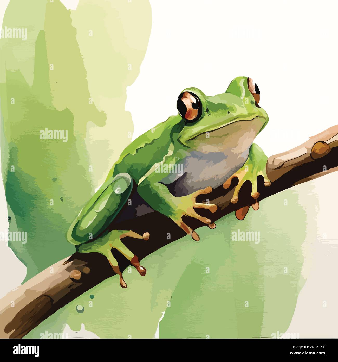 Tree Frog Jumping Drawing