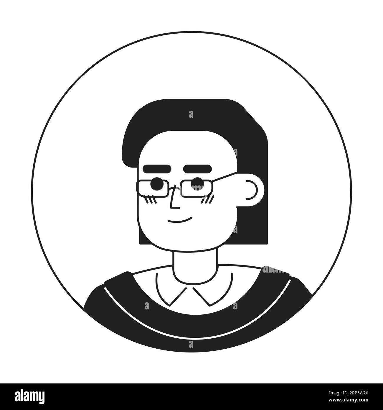 Benevolent face Stock Vector Images - Alamy