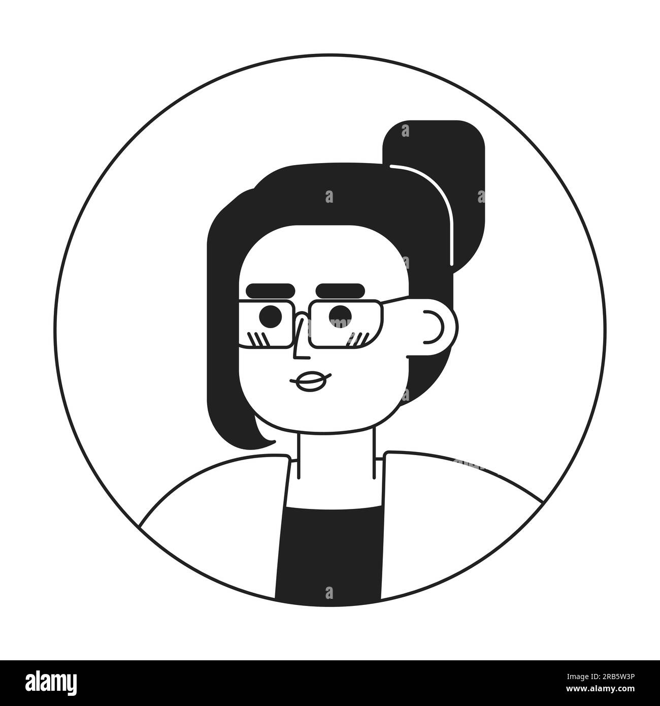 Glasses 2d Image Stock Vector Images Alamy