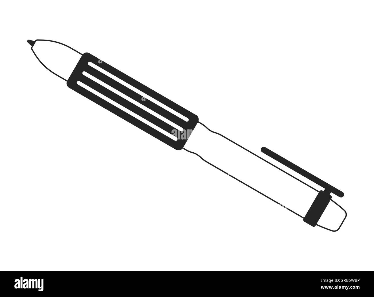 Ink pen for writing flat monochrome isolated vector object Stock Vector ...