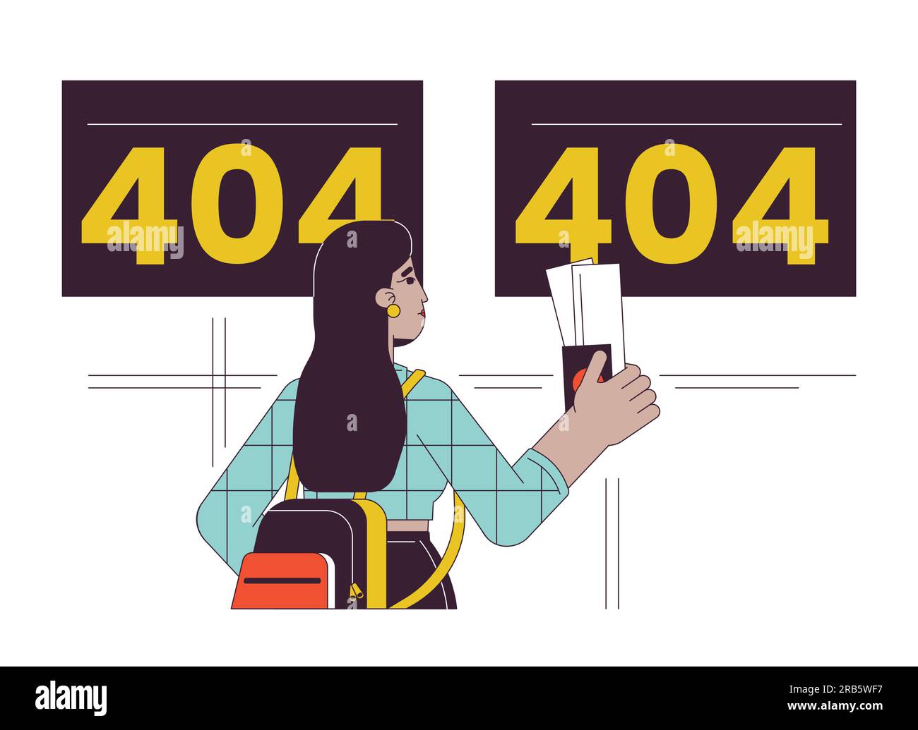 Flight cancellation concept Stock Vector Images - Alamy