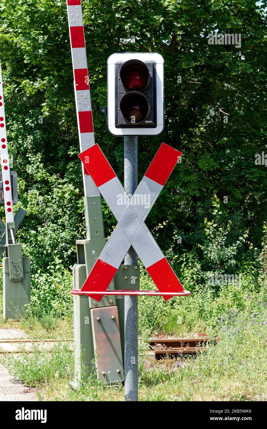 Reference To A Level Crossing, A Traffic Light And A St. Andrew's Cross ...