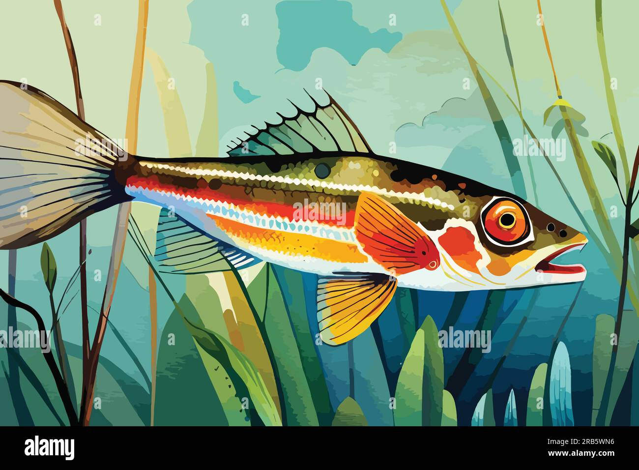 White goby Stock Vector Images - Alamy