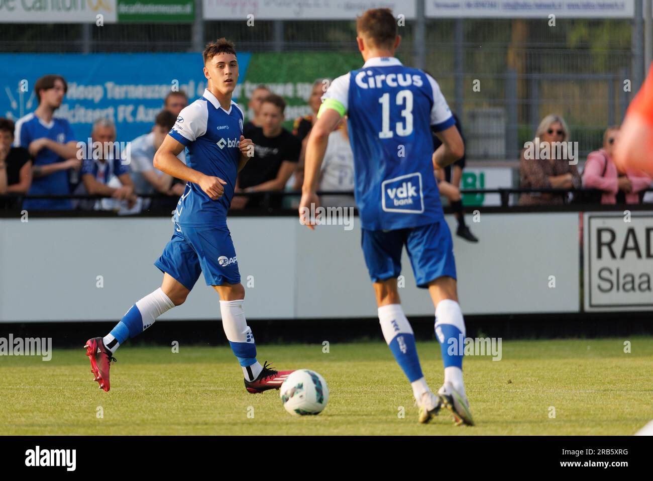 Axel, Netherlands. 07th July, 2023. Gent's Keegan Jelacic pictured in ...