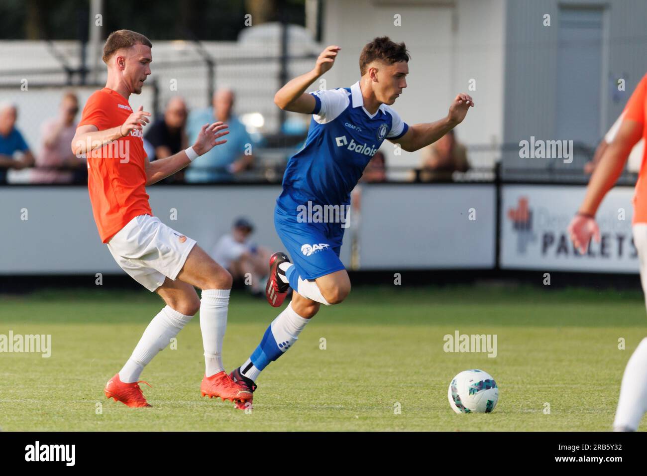 Axel, Netherlands. 07th July, 2023. Gent's Keegan Jelacic pictured in ...
