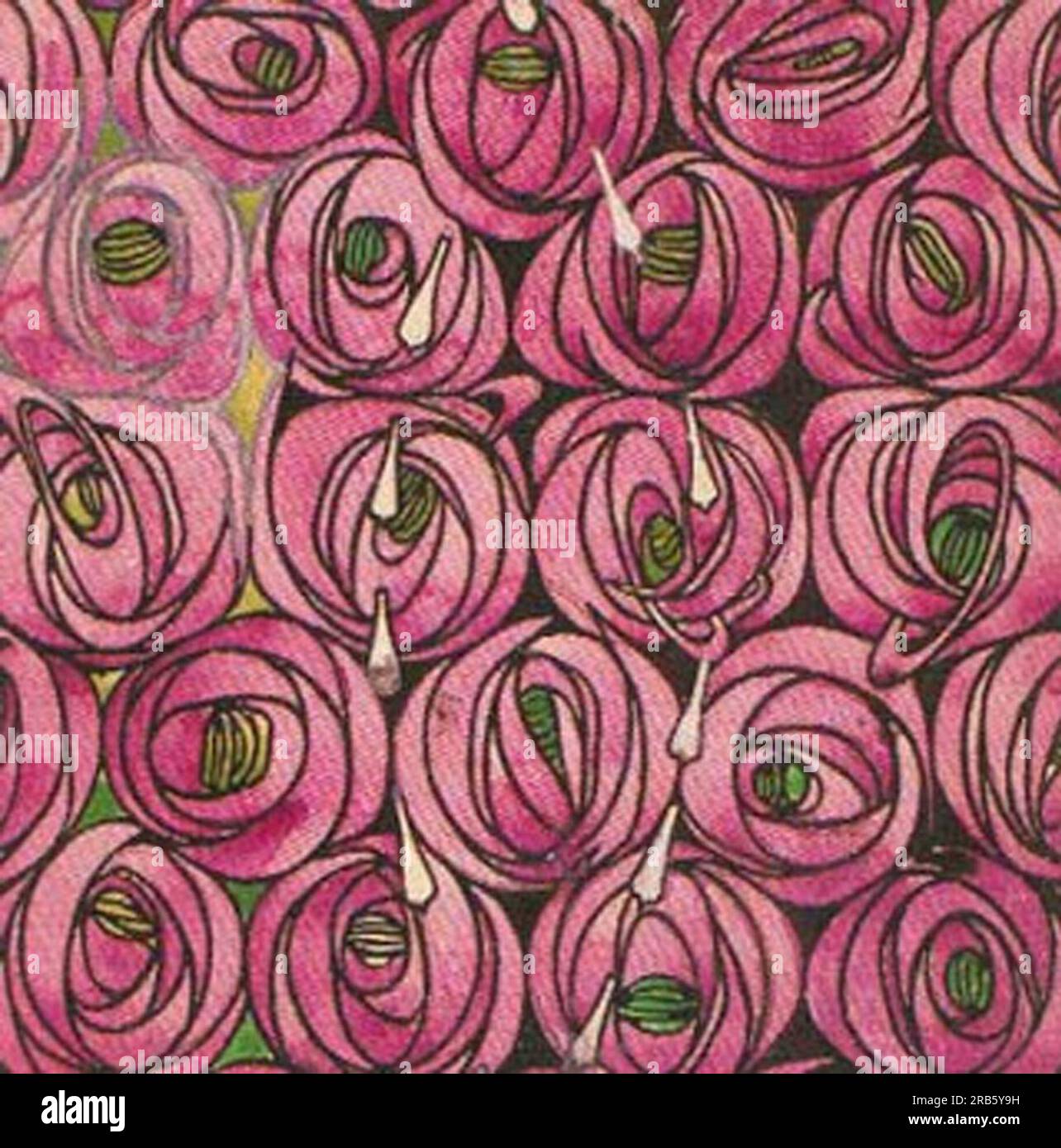 Roses by Charles Rennie Mackintosh Stock Photo - Alamy
