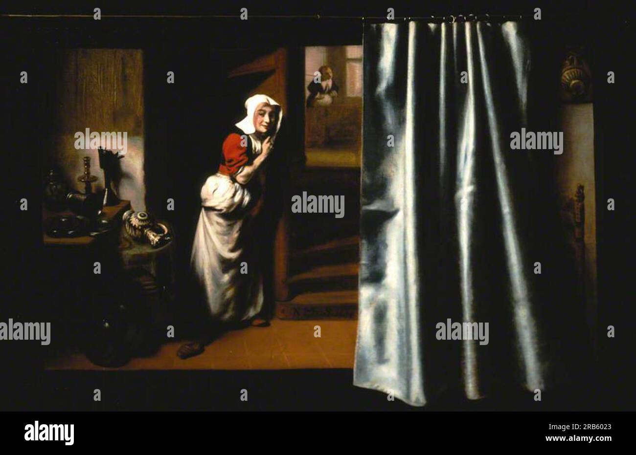 Eavesdropper nicolaes maes hi-res stock photography and images - Alamy