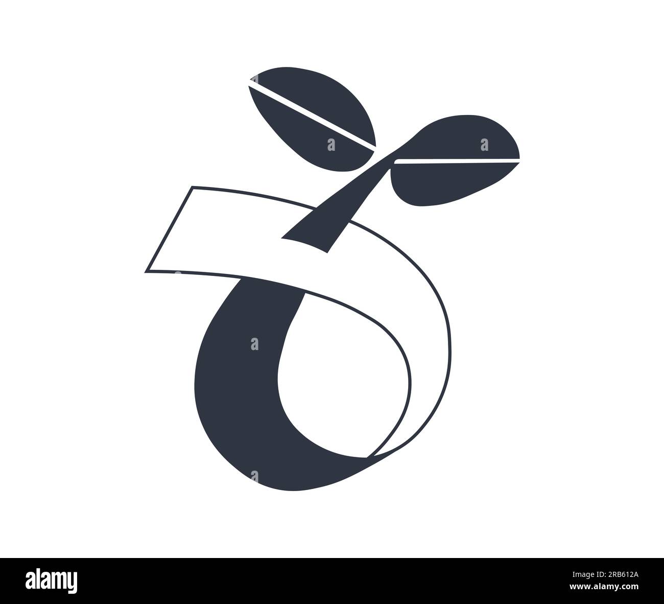 Seedling Logo Symbol. Concept of Compostable Packaging Stock Vector ...