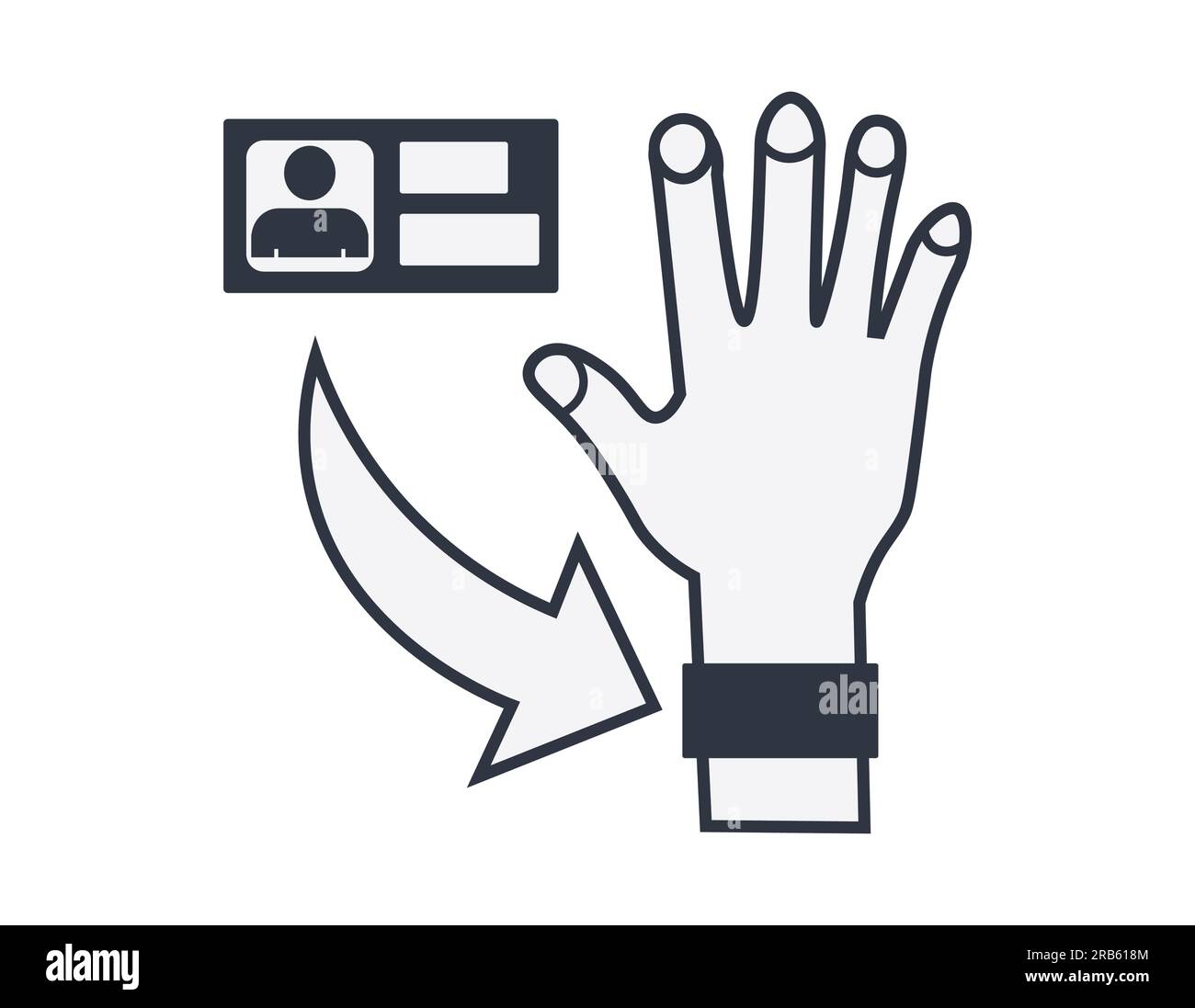 Isolated Patient Name Symbol. Concept of medical information Stock ...