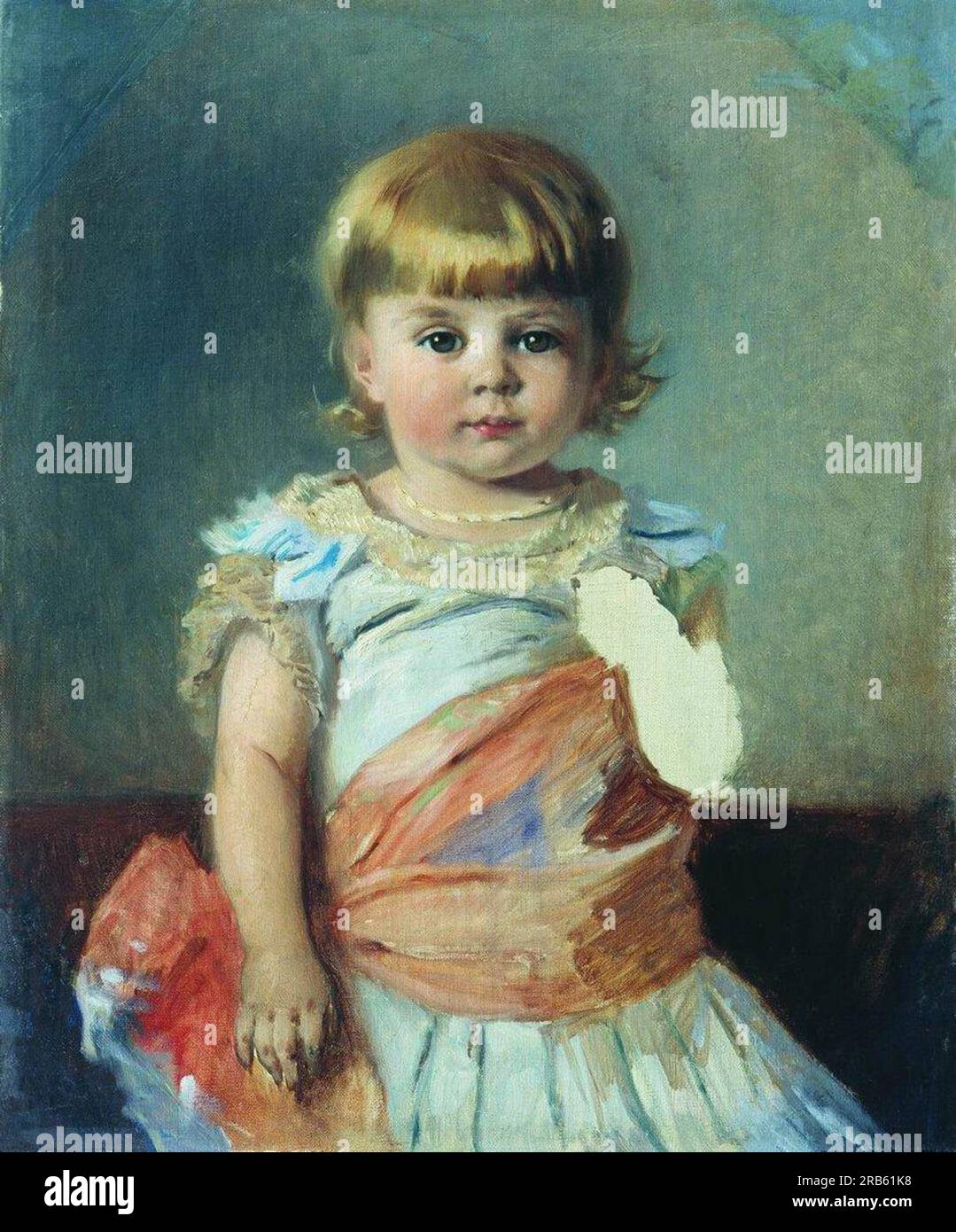 Girl by Konstantin Makovsky Stock Photo - Alamy