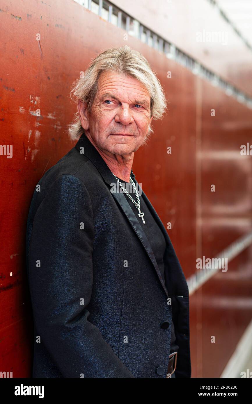 Wunstorf, Germany. 07th July, 2023. The singer Matthias Reim poses ...