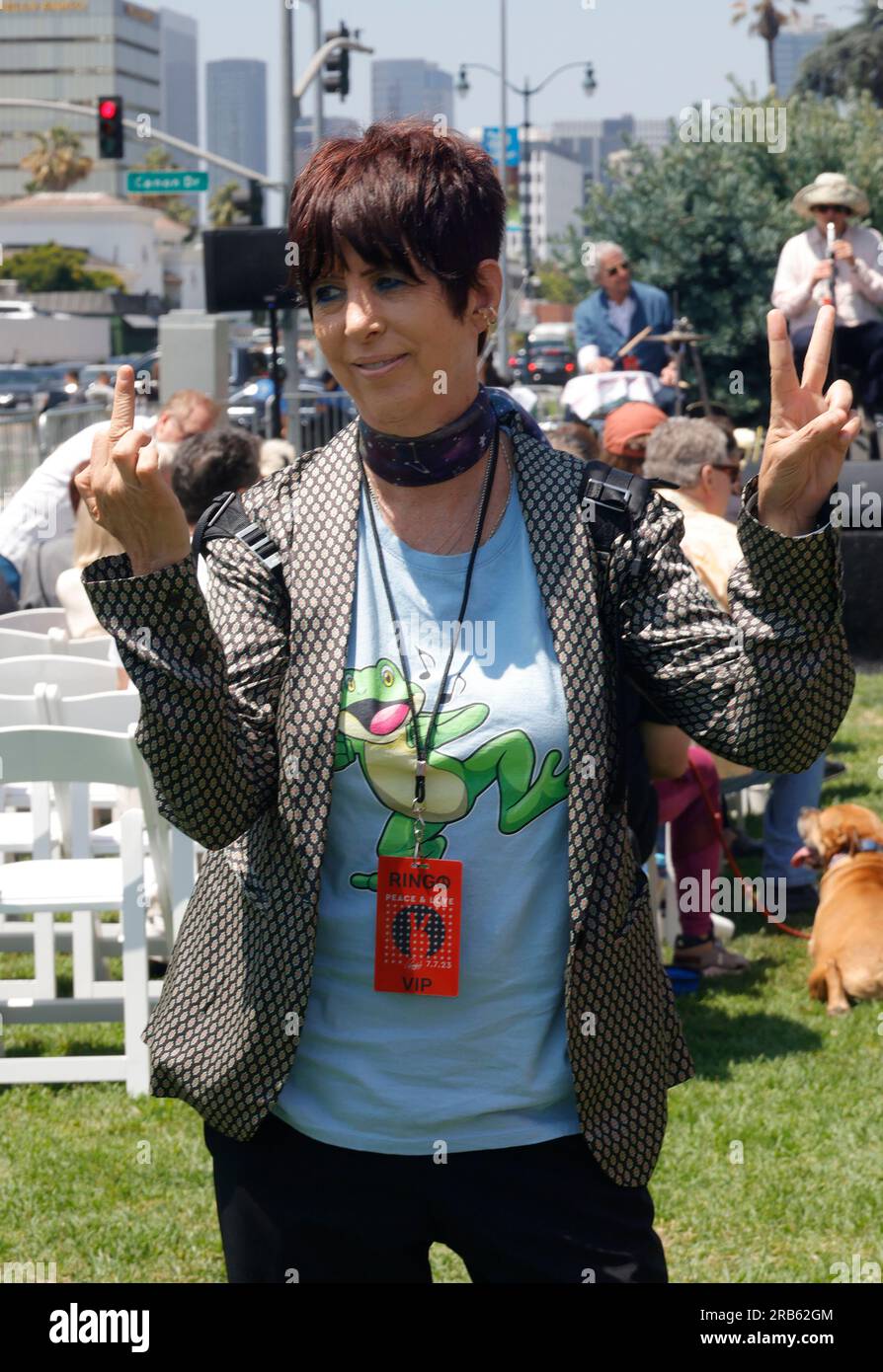Beverly Hills, Ca. 7th July, 2023. Diane Warren at RingoÕs Annual Peace ...