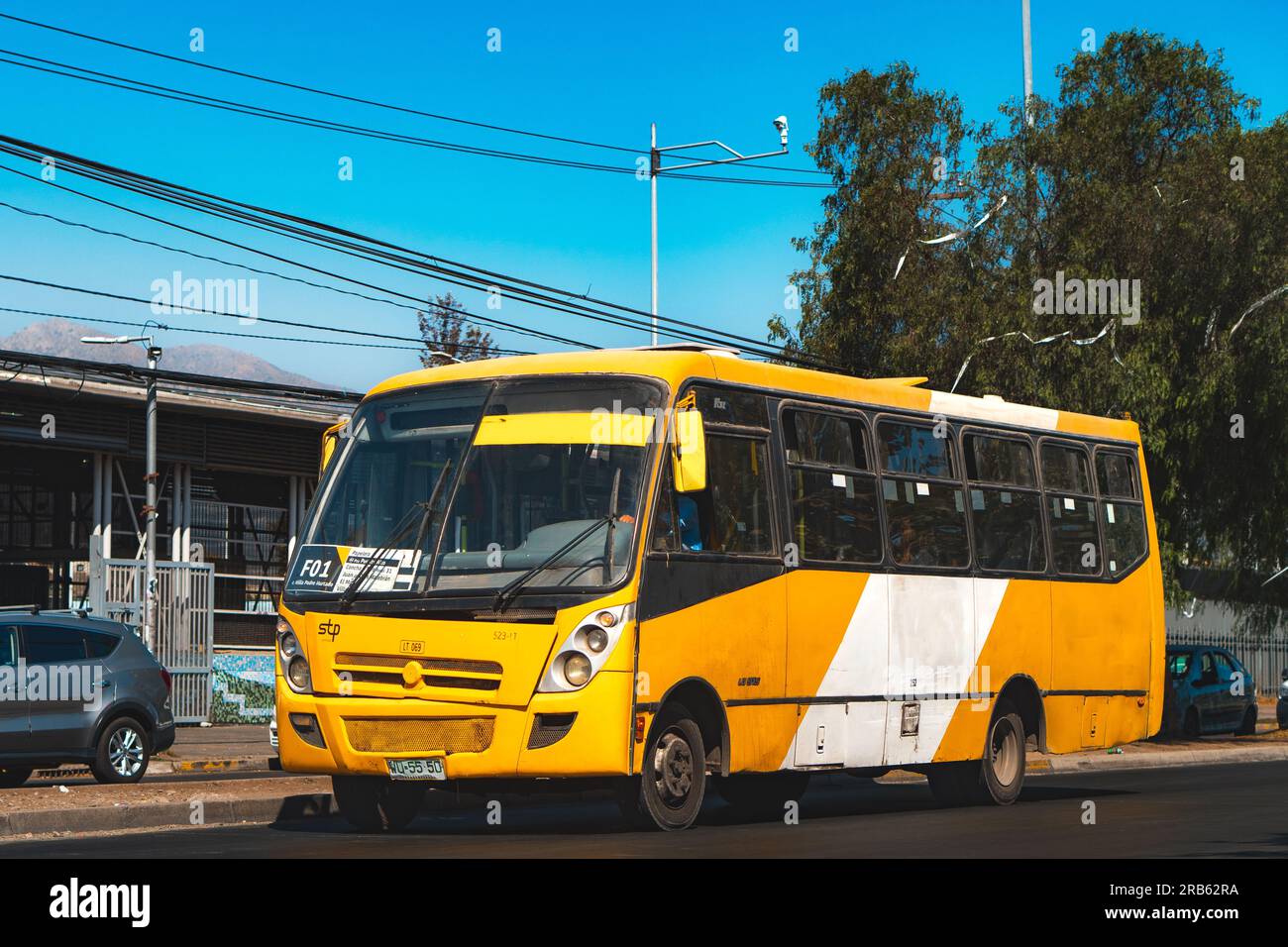 Santiago, Chile - March 16 2023: A public transport Transantiago, or ...