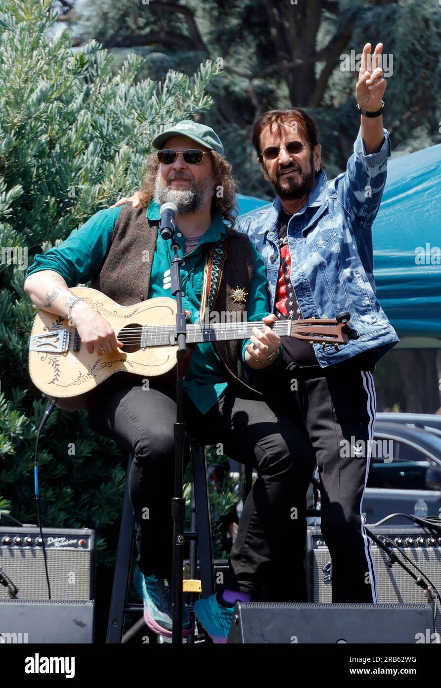 Beverly Hills, Ca. 7th July, 2023. King Tuff and Ringo Starr at RingoÕs ...