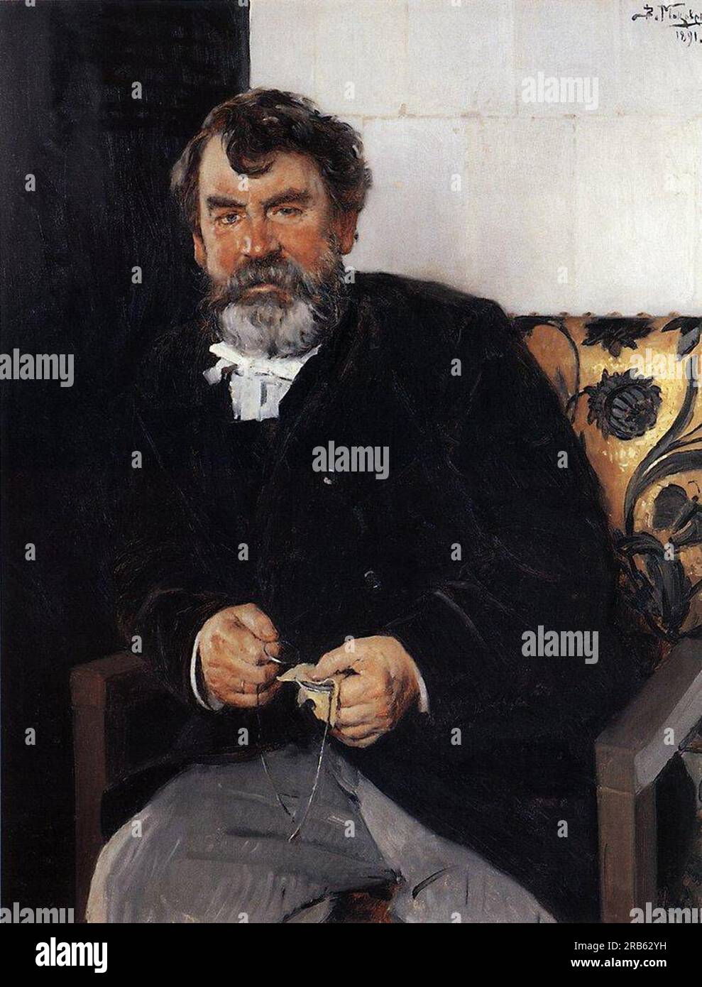 A portrait of E. S. Sorokin 1891; Russian Federation by Vladimir ...