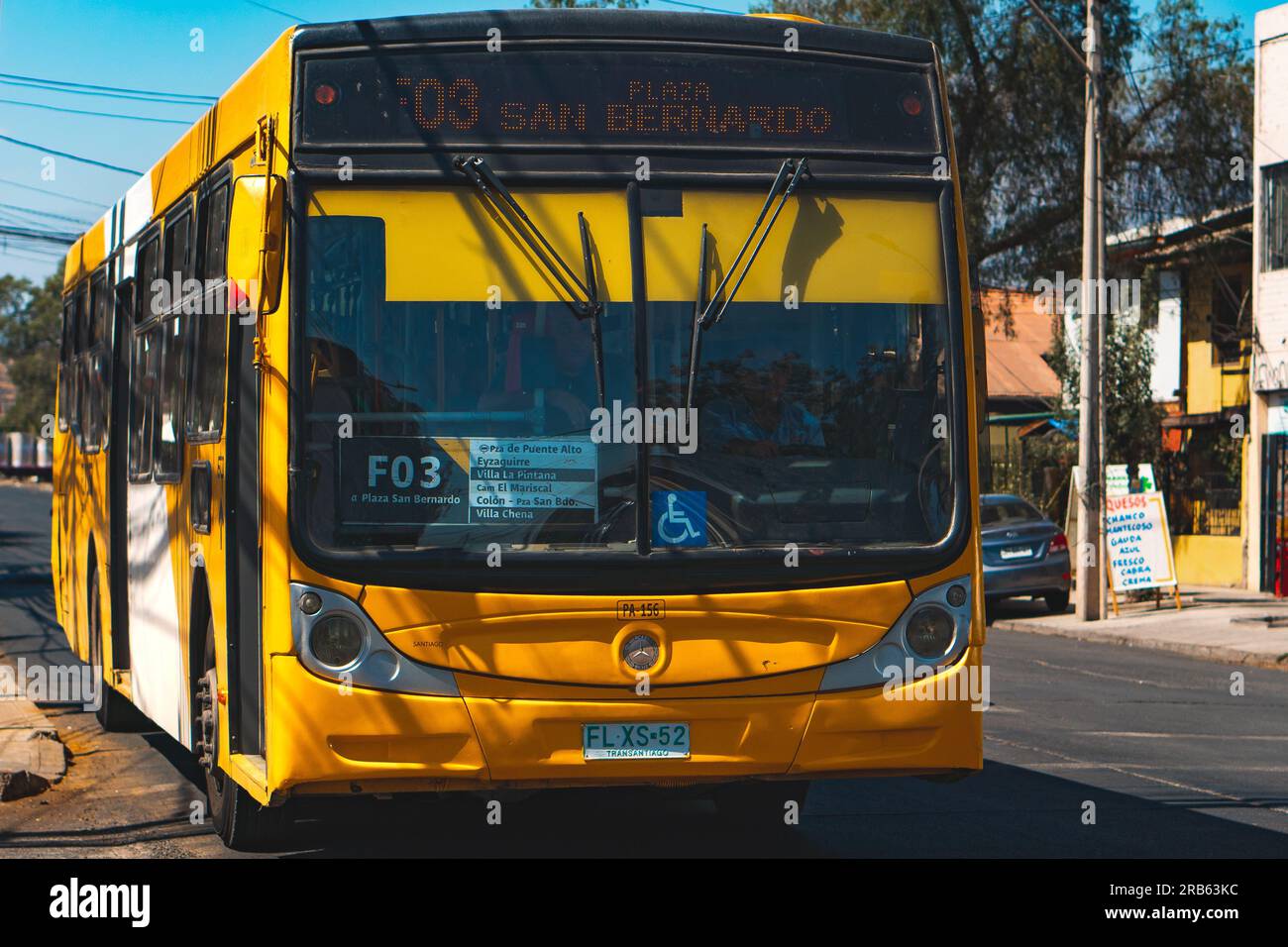 Santiago, Chile - March 16 2023: A public transport Transantiago, or ...
