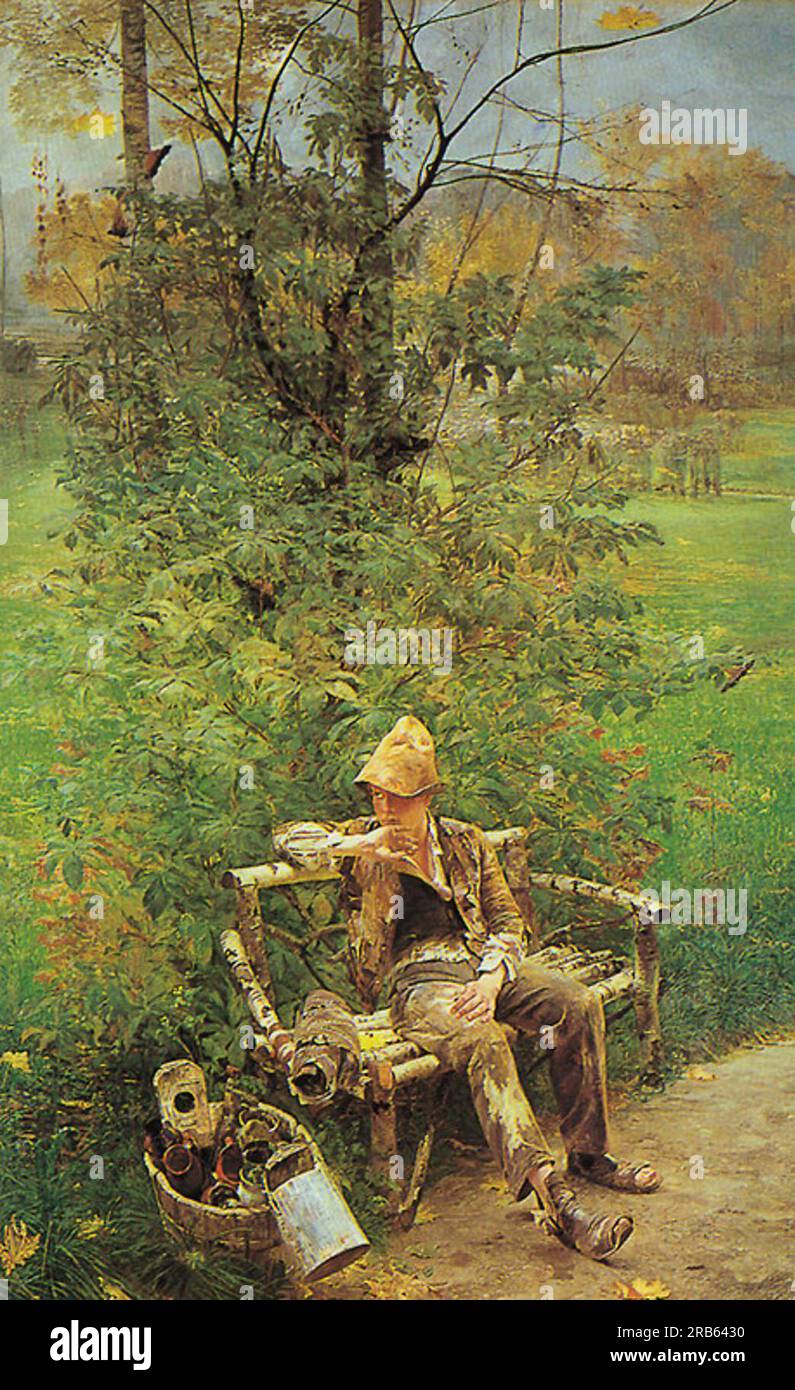The Painter Boy 1890 by Jacek Malczewski Stock Photo - Alamy