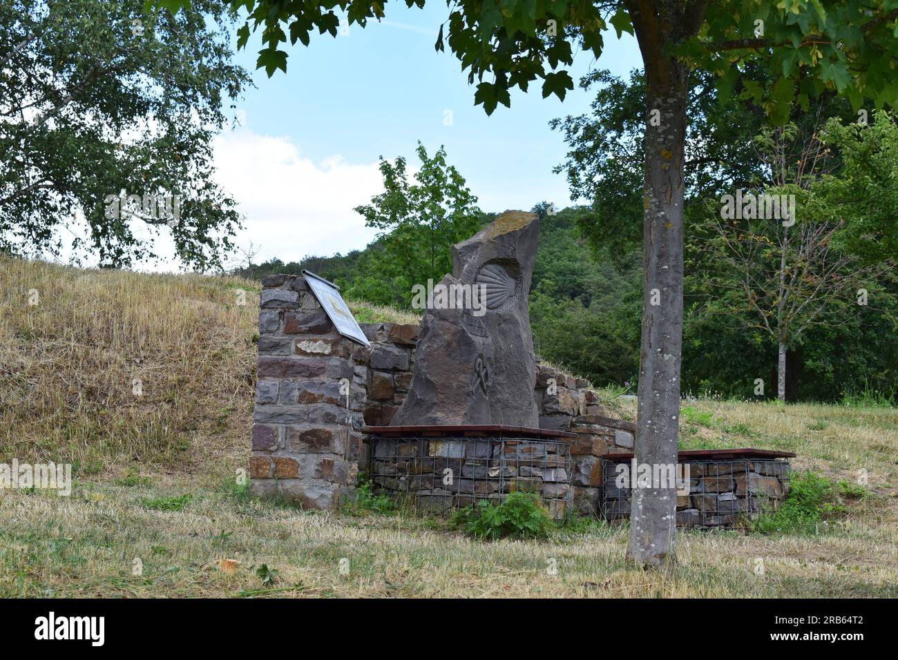 old pilgrim church Bleidenberg above Oberfell Stock Photo - Alamy